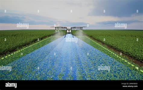 Agriculture Drone Using Lidar Scanning To Spray Fertilizer On The