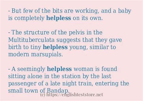 Helpless Some Sentence Examples EnglishTestStore Blog