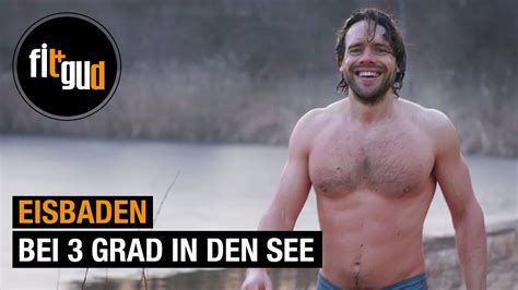 Eisbaden K Ltetraining Bei Grad In Den See Wim Hof