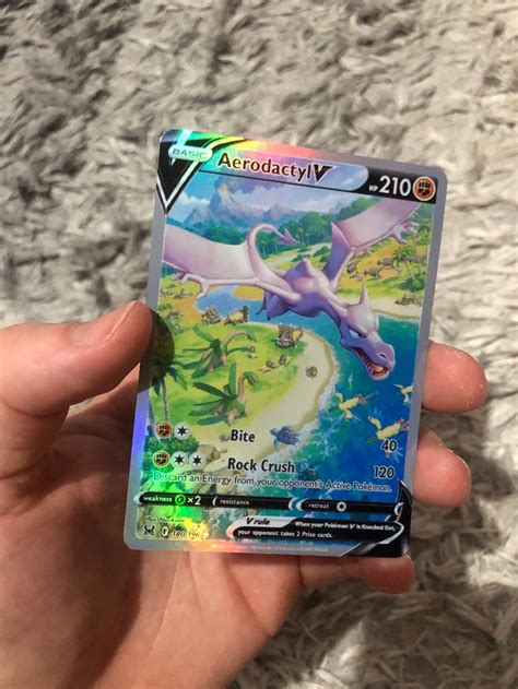 Aerodactyl V Alternate Art Holographic Lost Origin Etsy