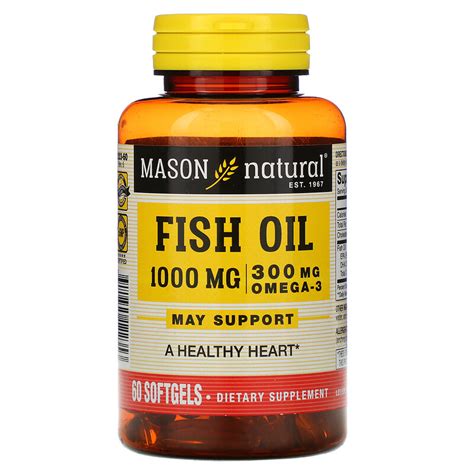 Mason Natural Omega Fish Oil Softgels Iherb