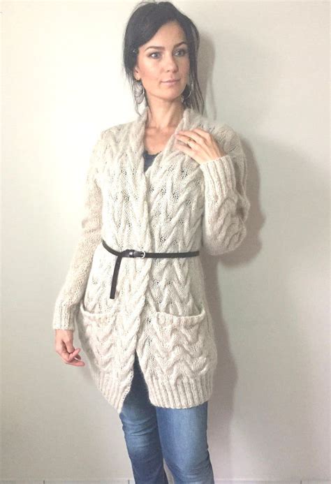 Light Beige Natural Mohair And Alpaca Blend Hand Knitted Etsy Light