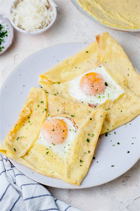 Savory Crepes With Ham Cheese And Eggs Everyday Delicious