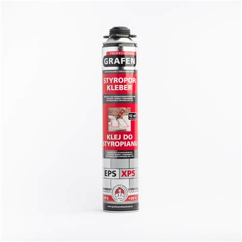 GRAFEN PROFESSIONAL Klej Do Styropianu 750ml 900g Czerwony GRAFEN