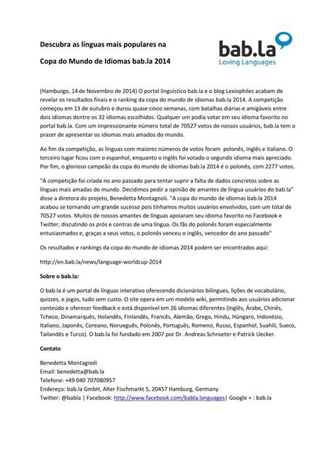 PDF Descubra as línguas mais populares na Copa do Mundo de PDF