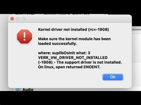 How To Fix VirtualBox Kernel Driver Not Installed Rc 1908 On MacOS