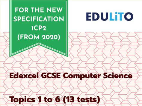 Topic Tests Edexcel Gcse Computer Science Cp From