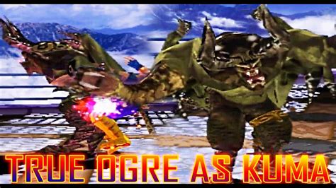 Tas True Ogre With Kuma S Moves Gameplay Tekken Arcade Version