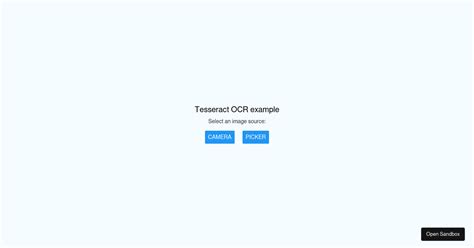 react native tesseract ocr examples codesandbox