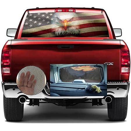 Amazon Trucks Sliding Rear Windows Decals Bald Eagle American