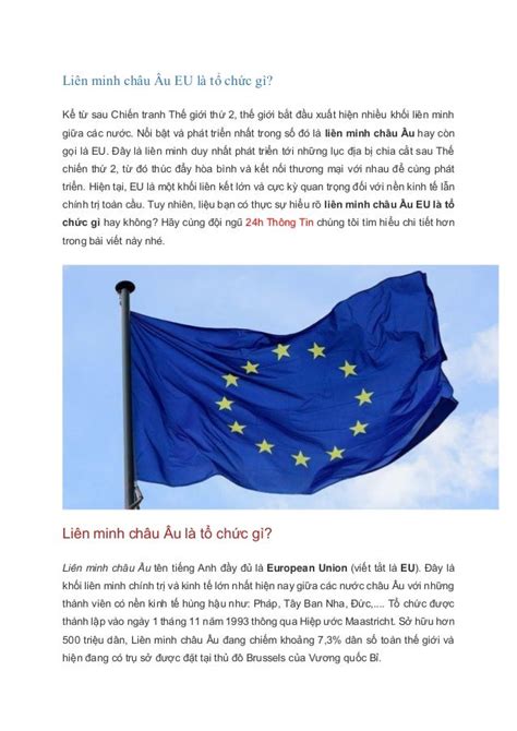 Lien Minh Chau Au Eu La To Chuc Gi PDF
