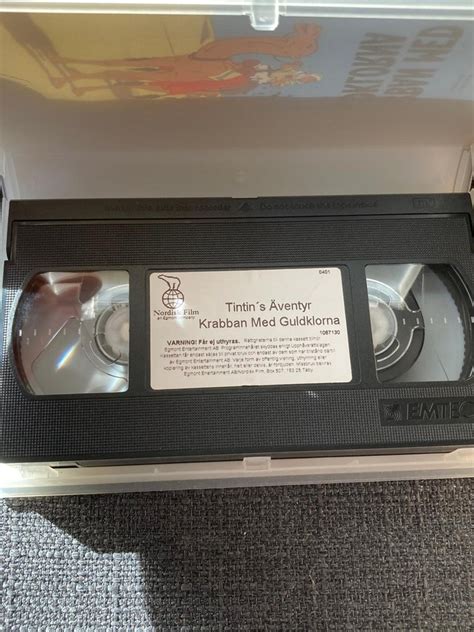 VHS Tintin Krabban Med Guldklorna Köp på Tradera 612793964