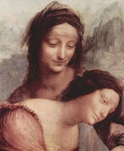 La Virgen y el Niño con Santa Ana detalle Leonardo da Vinci