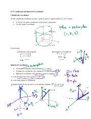 Cylindrical And Spherical Coordinates Conversions And Course Hero
