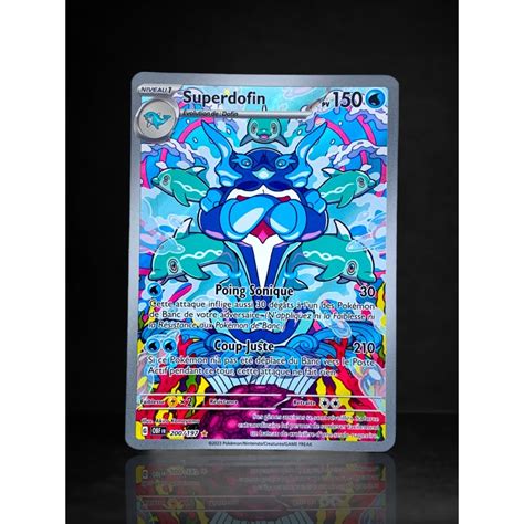 Carte Pokemon Superdofin 200 197 Flammes Obsidiennes EV03 Français Etat