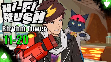 Hi Fi Rush Rhythm Tower Floor 11 To 20 Rekka Boss Battle YouTube