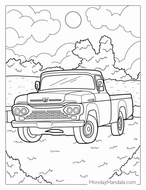 Pick Up Truck Coloring Page