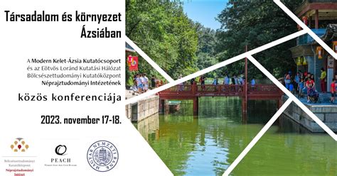 Társadalom és környezet Ázsiában PEACH konferencia fel
