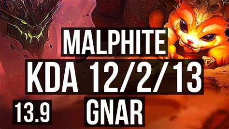 Malph Vs Gnar Top Rank Malph Legendary Tr Challenger