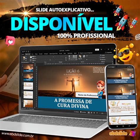 Lição 06 A Promessa de Cura Divina Slide Editável 4º Trim 2024