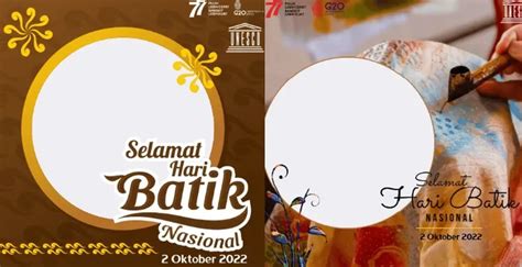 Link Twibbon Tema Hari Batik Nasional Lengkap Dengan Cara Penggunaannya