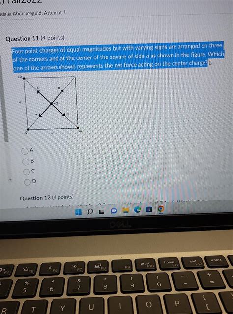Solved Four Point Charges Of Equal Magnitudes But With Chegg