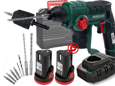 PARKSIDE PBHA 12V Wiertarka Udar SDS Z Aku 2Ah 2Ah 408298 2207 Cena