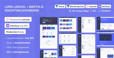 Luma Laravel Lms Vue Education Admin Dashboard Template By Frontendmatter