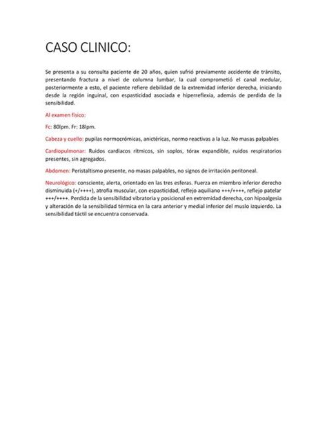 Caso Clínico en Neurología Juan Sebastián Beltrán Castellanos uDocz