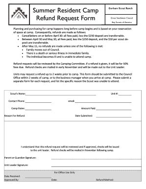 Fillable Online Refund Request Form Bgswcbsabbdoubleknotbbcomb Fax