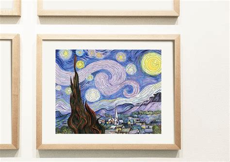 Hd Wallpaper X Px Abstract Painting Starry Night Vincent Van