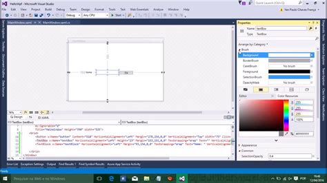 como criar programas com interface gráfica pra windows com c wpf youtube