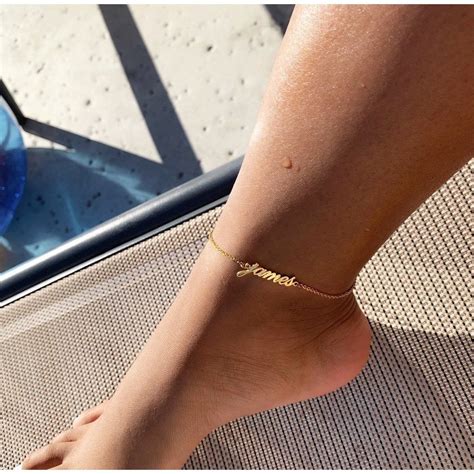 Custom Name Anklet Ankle Bracelets Foot Jewelry Anklets