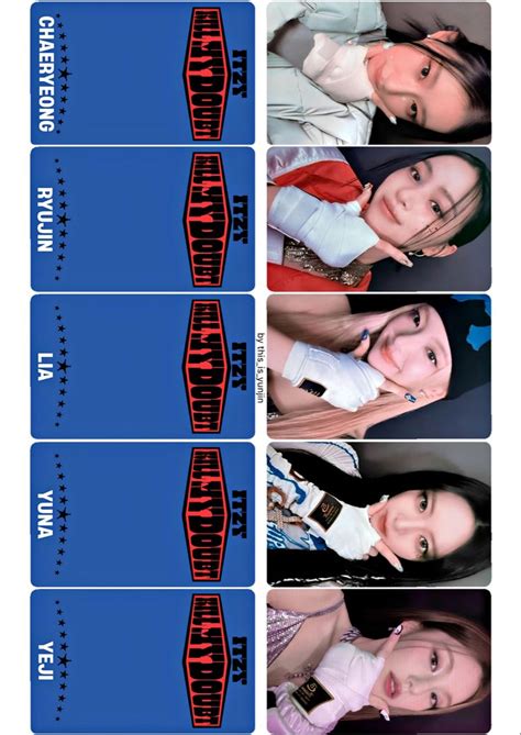 Itzy Itzy Lomo Card Free Overlays Poloroid Kpop Posters Kpop