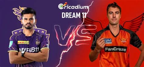 KKR Vs SRH Dream11 Team IPL 2024 Match 3
