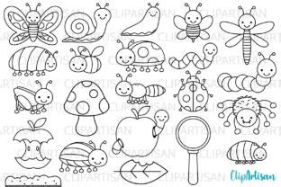 Bugs Clip Art Insect Digital Stamps Graphic By ClipArtisan Creative