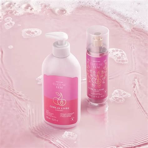 Combo Cuide se Bem Cereja Livre Loção Corporal 400ml Body Splash
