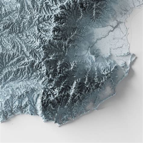 Mapa de Relevo do Uruguai Highland Restaurações