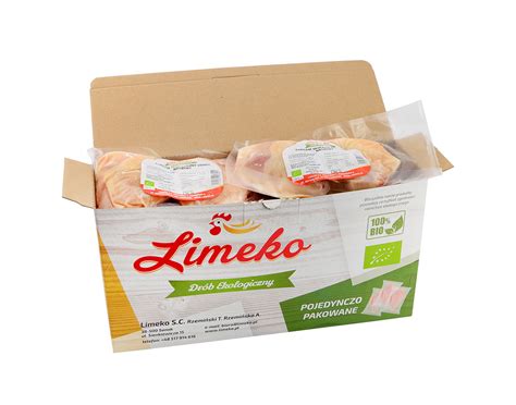 Udo z kurczaka mrożone karton Produkty mrożone Limeko Drób Ekologiczny