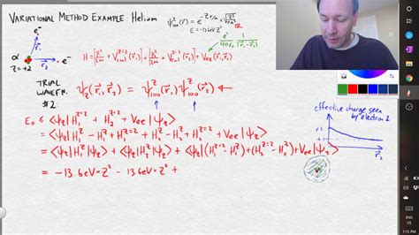 9 variational method for helium trial wavefunctions 2 and 3 youtube