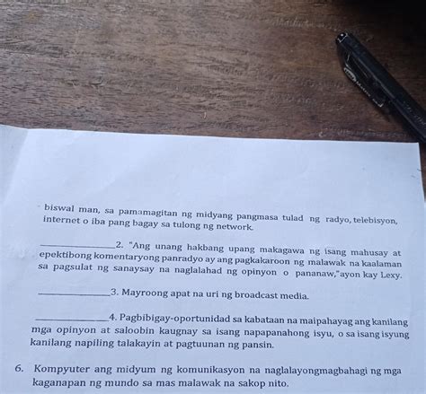 Panuto Tukuyin Kung Tama O Mali Ang Mga Pahayag Isulat Sa Patlang Ang