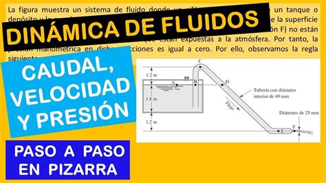 Ecuación de Bernoulli Calculando el caudal o flujo volumétrico y