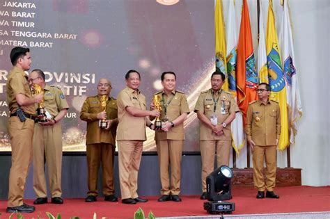 Pj Gubernur Sumsel Agus Fatoni Terima Penghargaan Terbaik Pertama IGA