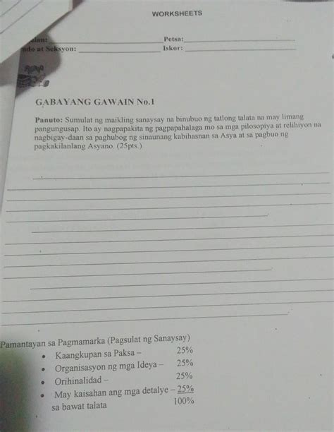 Panuto Sumulat Ng Maikling Sanaysay Na Binubuo Ng Tatlong Talata Na