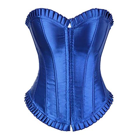 Buy ZZEBRA 015blue Sapubonva Sexy Corsets Women Plus Size Bustier