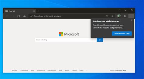 Microsoft Edge Home Page Legerty