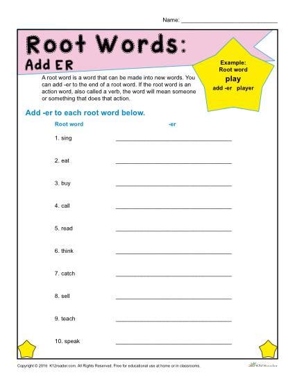 Engage With Root Words Worksheets For Vocabulary Mastery