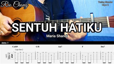 Sentuh Hatiku Maria Shandi Tutorial Gitar Fingerstyle Tab Chord