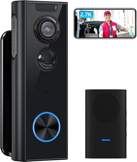 Xtu Wireless Video Doorbell Camera With Chime K Hd Wifi Security