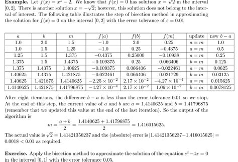 solved apply the bisection method to approximate the